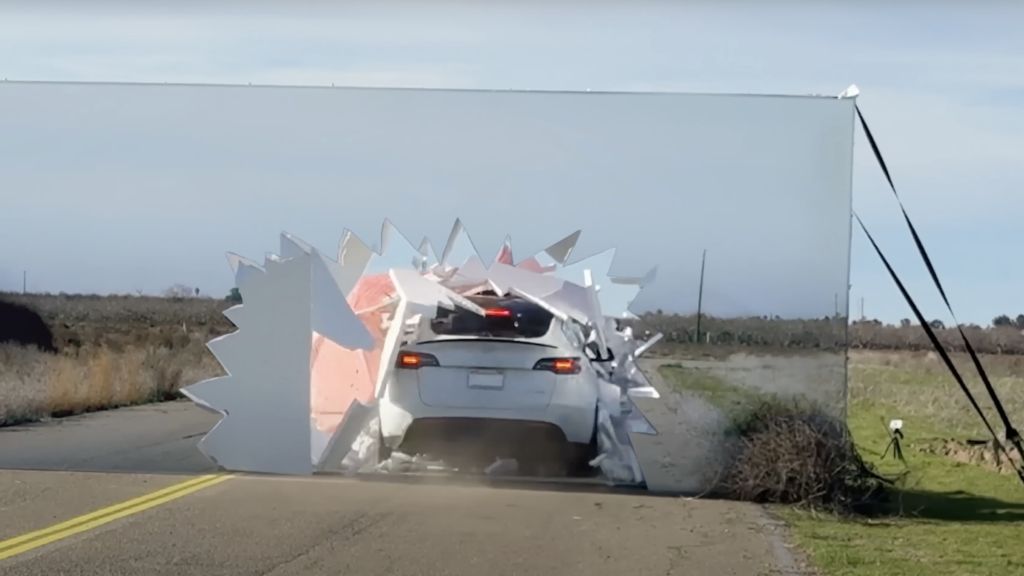 Tesla Autopilot Fails in Camera vs. Lidar Test: Drives Into Fake Road ...